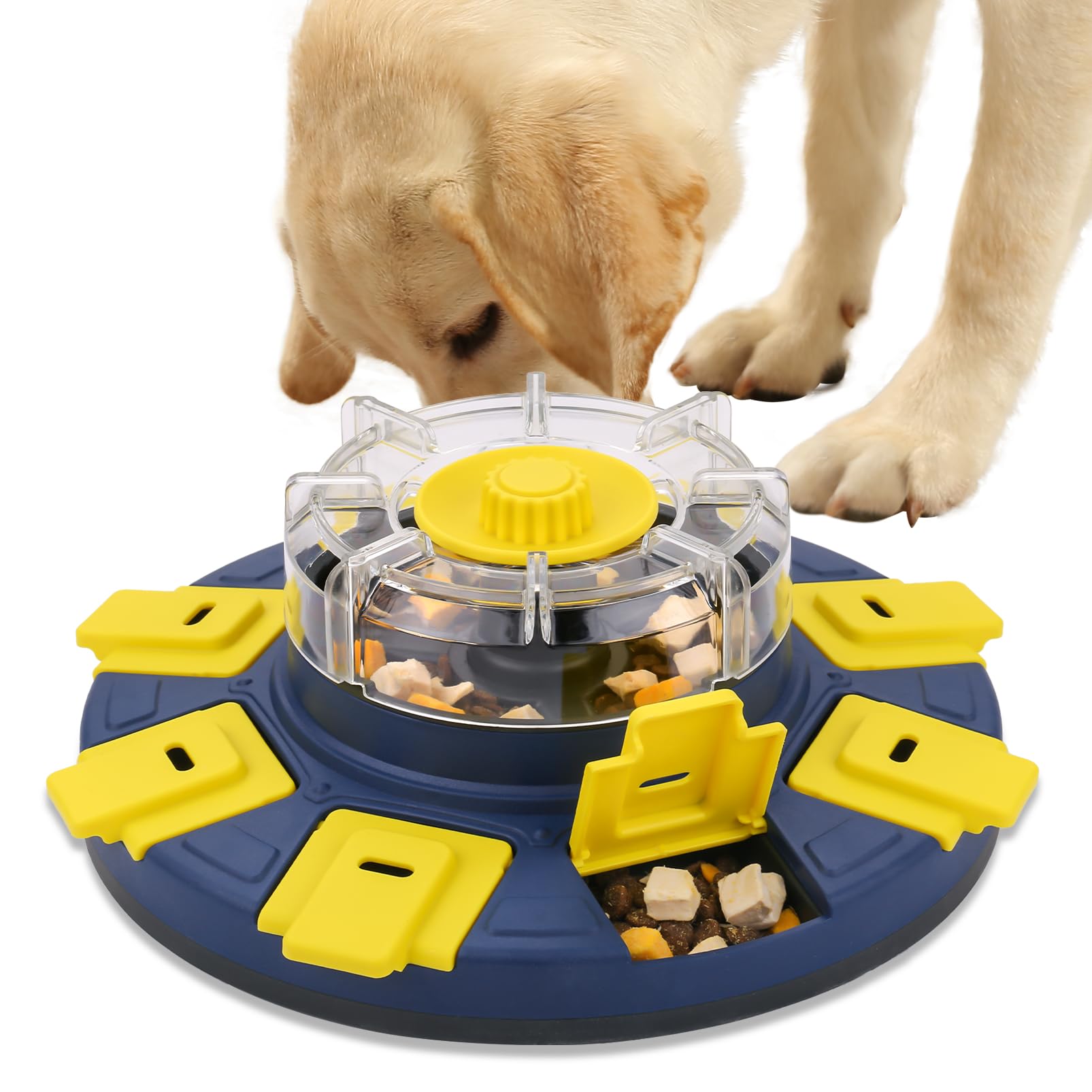 Aluckmao Dog Food Puzzle Toy, Slow Feeder, Mentally Stimulating, Interactive Dog Toy for Small Medium Large Dogs