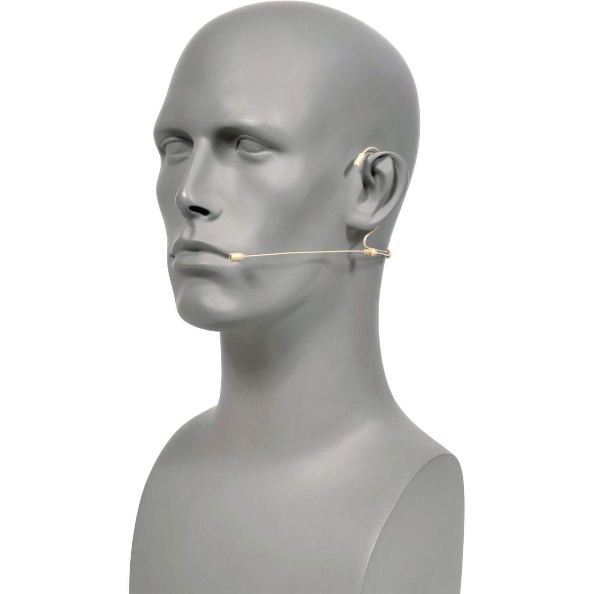 Galaxy Audio HSM4 Dual Ear Omni-Directional Headset Mic with 4x Mixed Cables, Beige