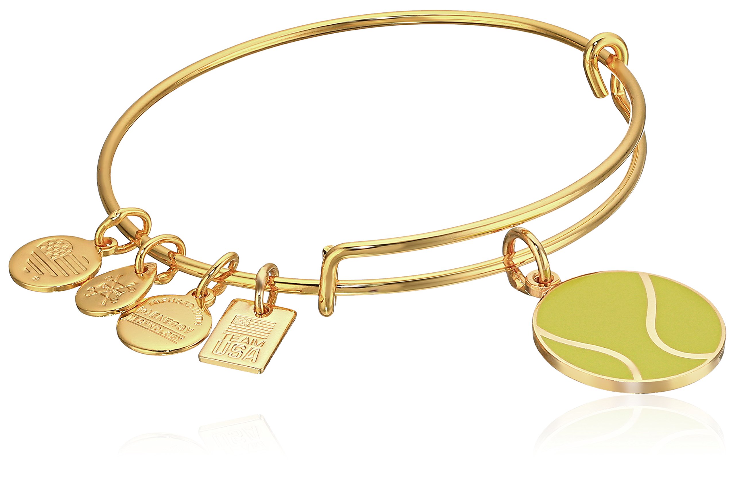 Alex and Ani Women's Team USA Tennis Bangle Gold-Tone One Size