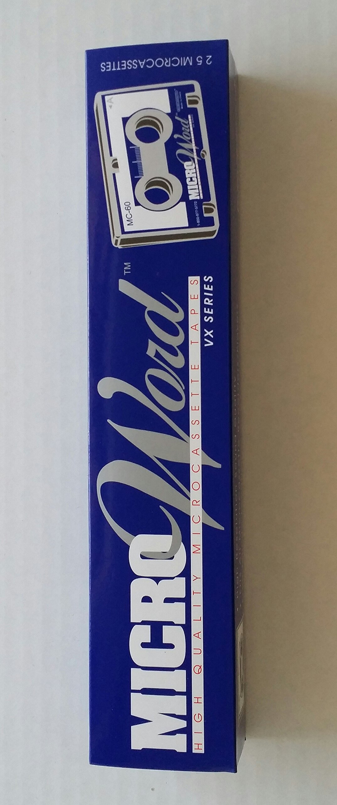 Micro Word MC60 Microcassette Blank Cassette Tapes - 60 Min. - Vx Series 25 Pack