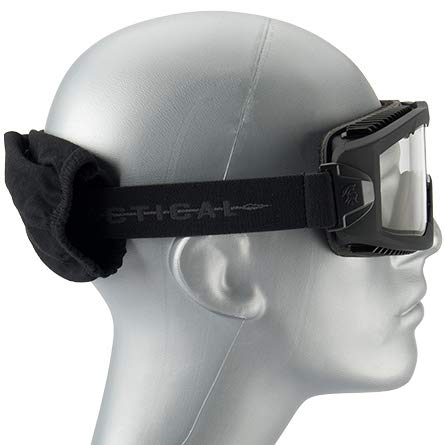 Lancer Tactical AERO Airsoft Tactical Safety Goggles -3mm Dual Pane Lens, Anti-Fog Glasses for Hunting and Cycling-One Len (Black)