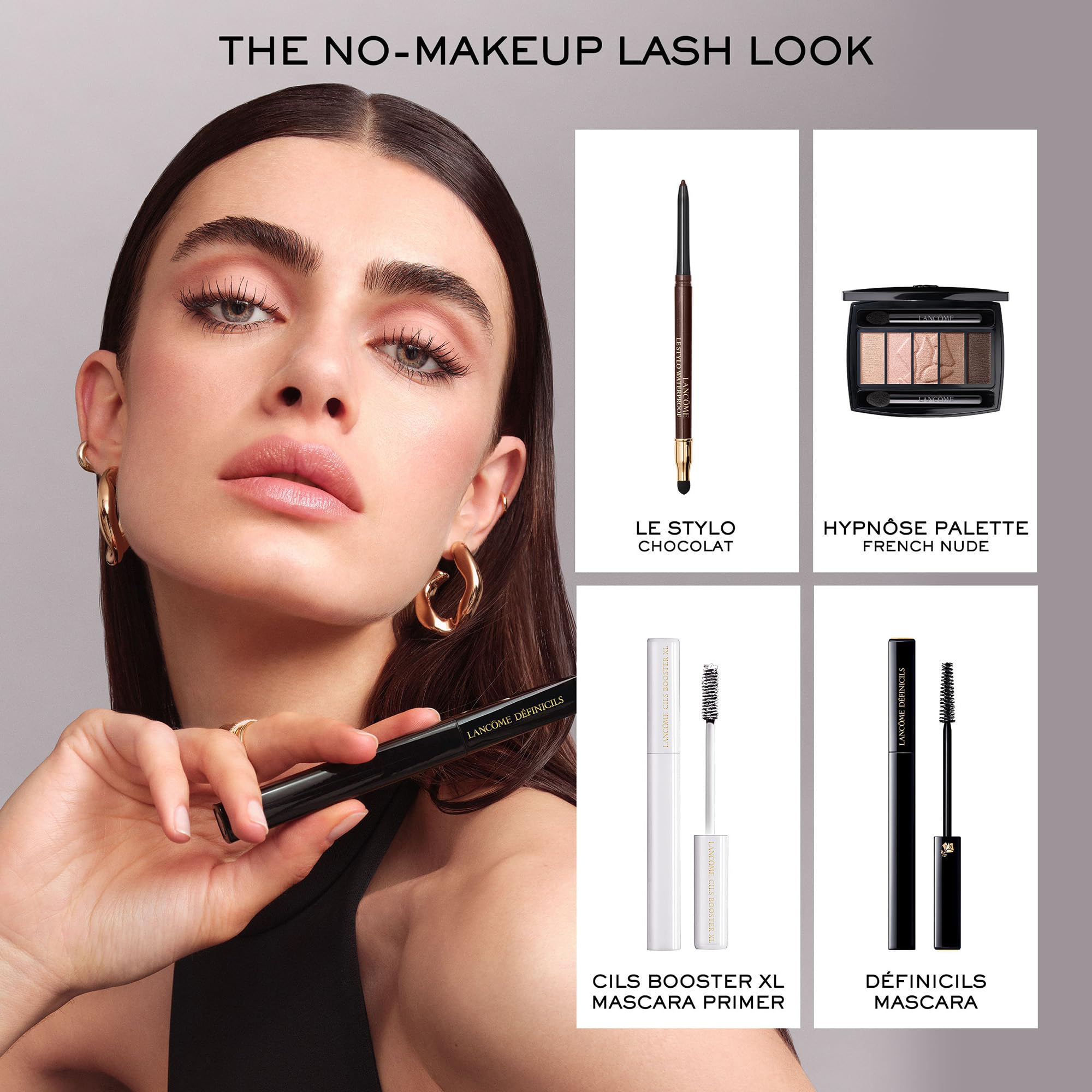 Lancôme Définicils Defining & Lengthening Mascara - For Natural-Looking Lashes - With Vitamin B5 - Black - Travel Size