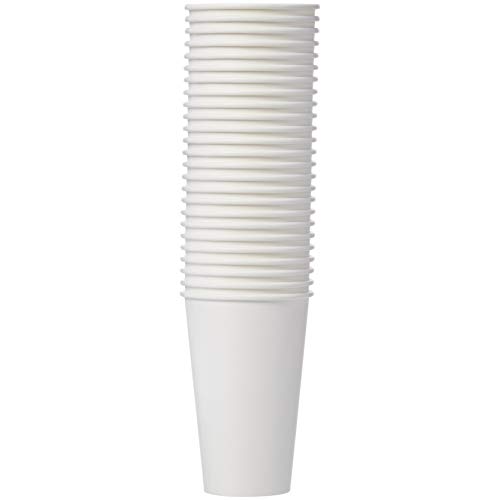 Amazon Basics Compostable 16 oz. Hot Paper Cup, Pack of 1,000, White