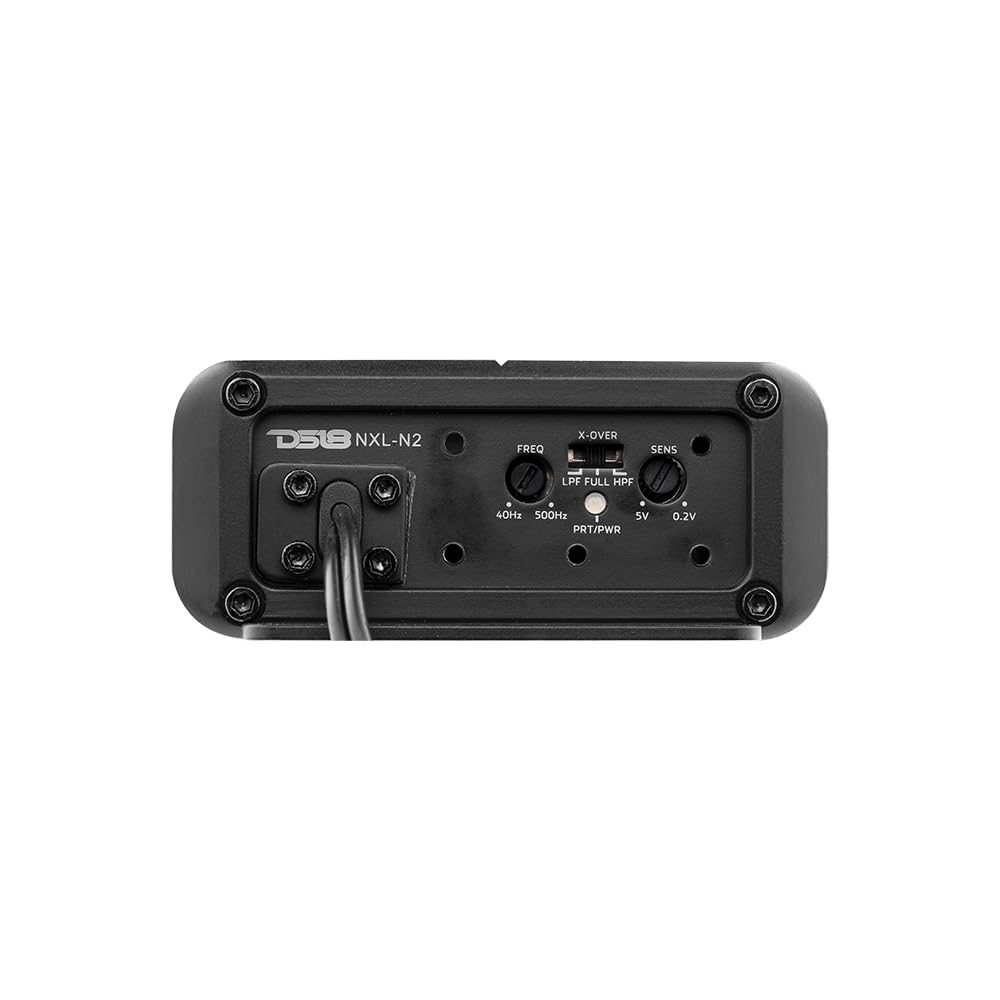 DS18 Hydro NXL-N2 Amplifier 2-Channel Ultra Compact 900W Peak Power, Stereo Full Range Amp, Class D, Waterproof IP67, Digital Marine Amplifier, Nano Size - All Elements, for All Applications