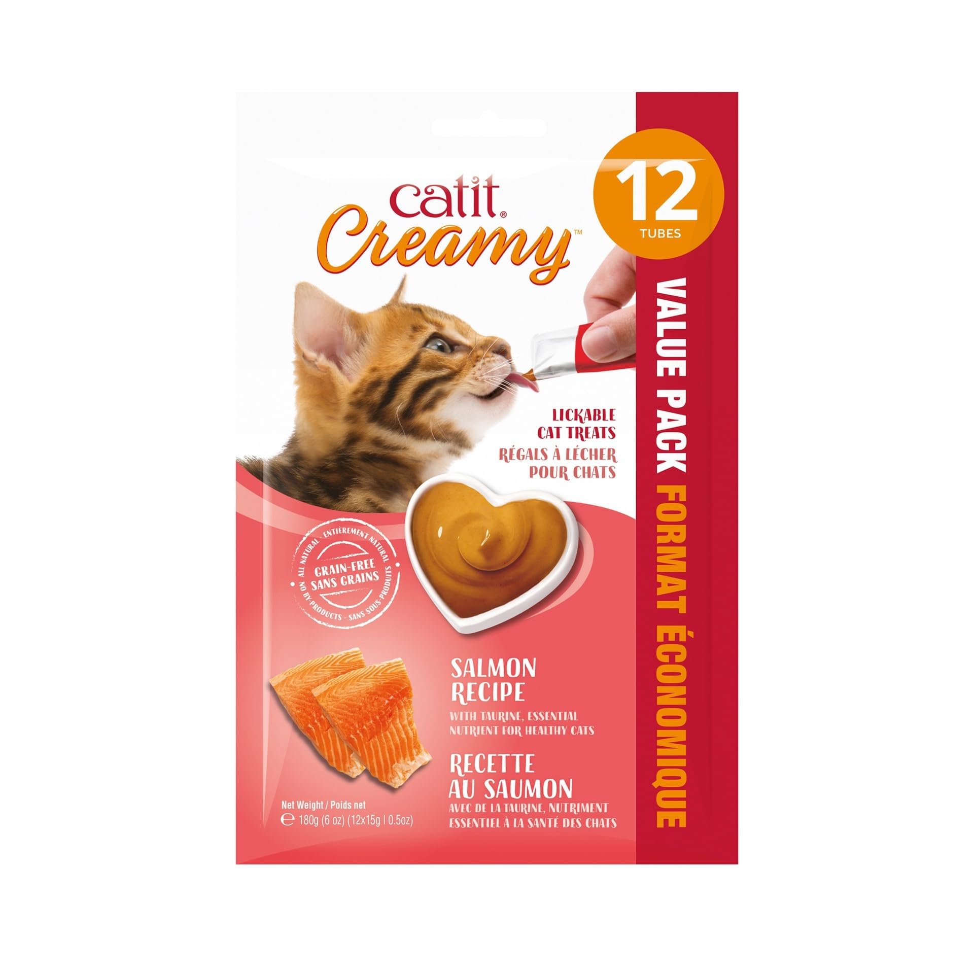 Catit Creamy Lickable Cat Treat β Hydrating and Healthy Treat for Cats of All Ages - Assortment, 72-Pack