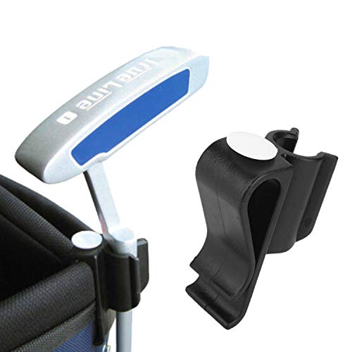 Amy Sport Golf Club Bag Clips On Putter Clamp Holder Organizer Value 15 Pack Durable Plastic Black Putting Clip with Ball Marker for Men Women Golfer (15 Pack)