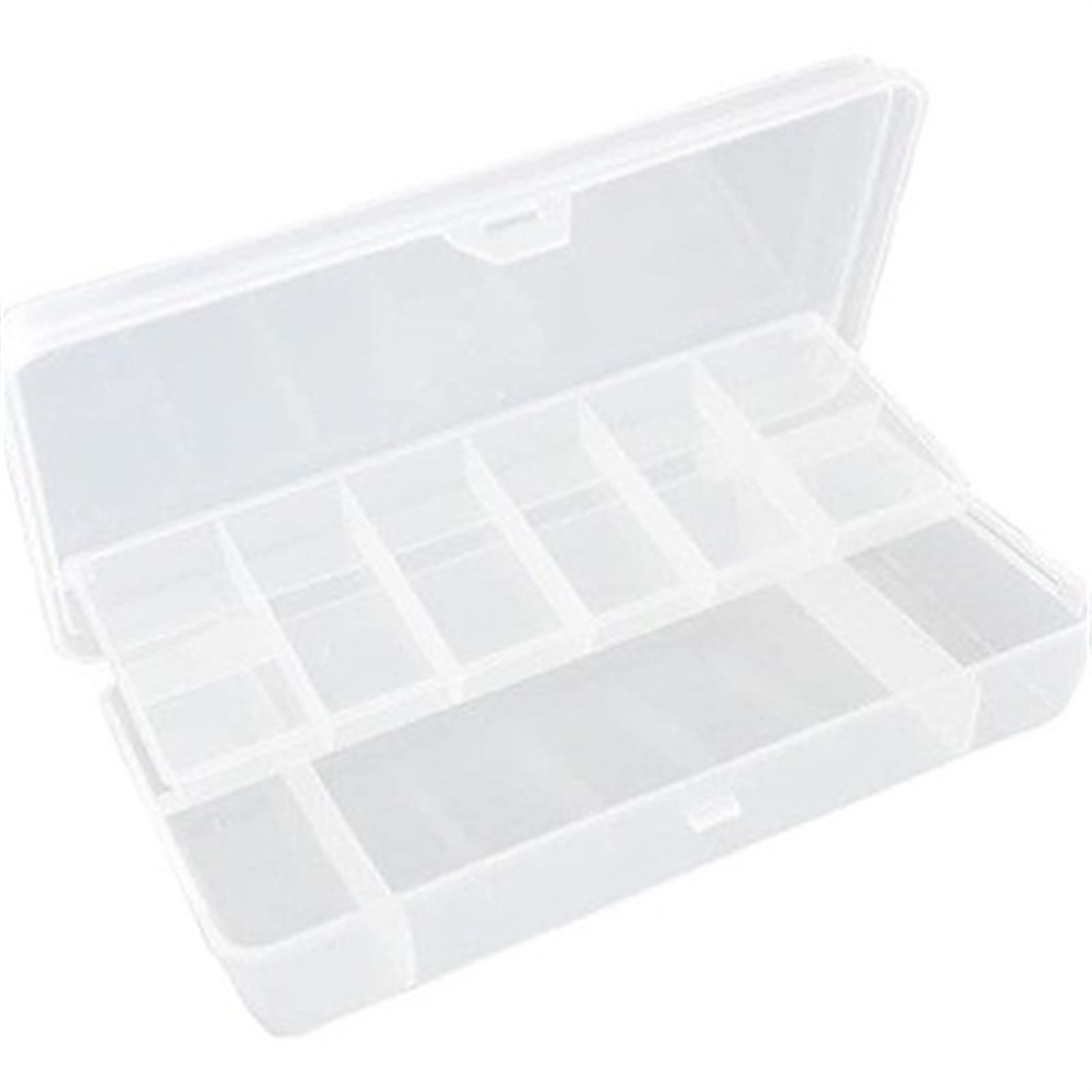 AKNHD Storage Box， Double Layer Bait Equipment Fishing Box Accessories Plastic Adjustable Fishing Box False Bait Hook Tool Storage Boxes Fishings Gear (Size : Style2 Transparent)