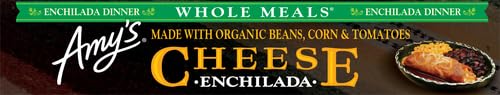 Amy's Frozen Meals, Cheese Enchilada, Made With Organic Black Beans and Corn, Gluten Free Microwave Meals, 9 Oz