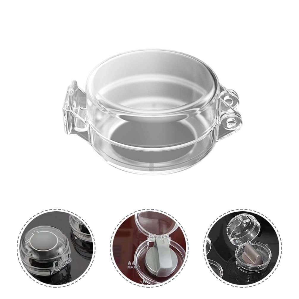 DOITOOL Kitchen Stove Knob Covers 4 Pcs Stove Knob Covers Baby Safety Gas Stove Knob Cover Protection Locks Oven Gas Safety Guards Switch Cap for Child Proofing Kitchen Transparent