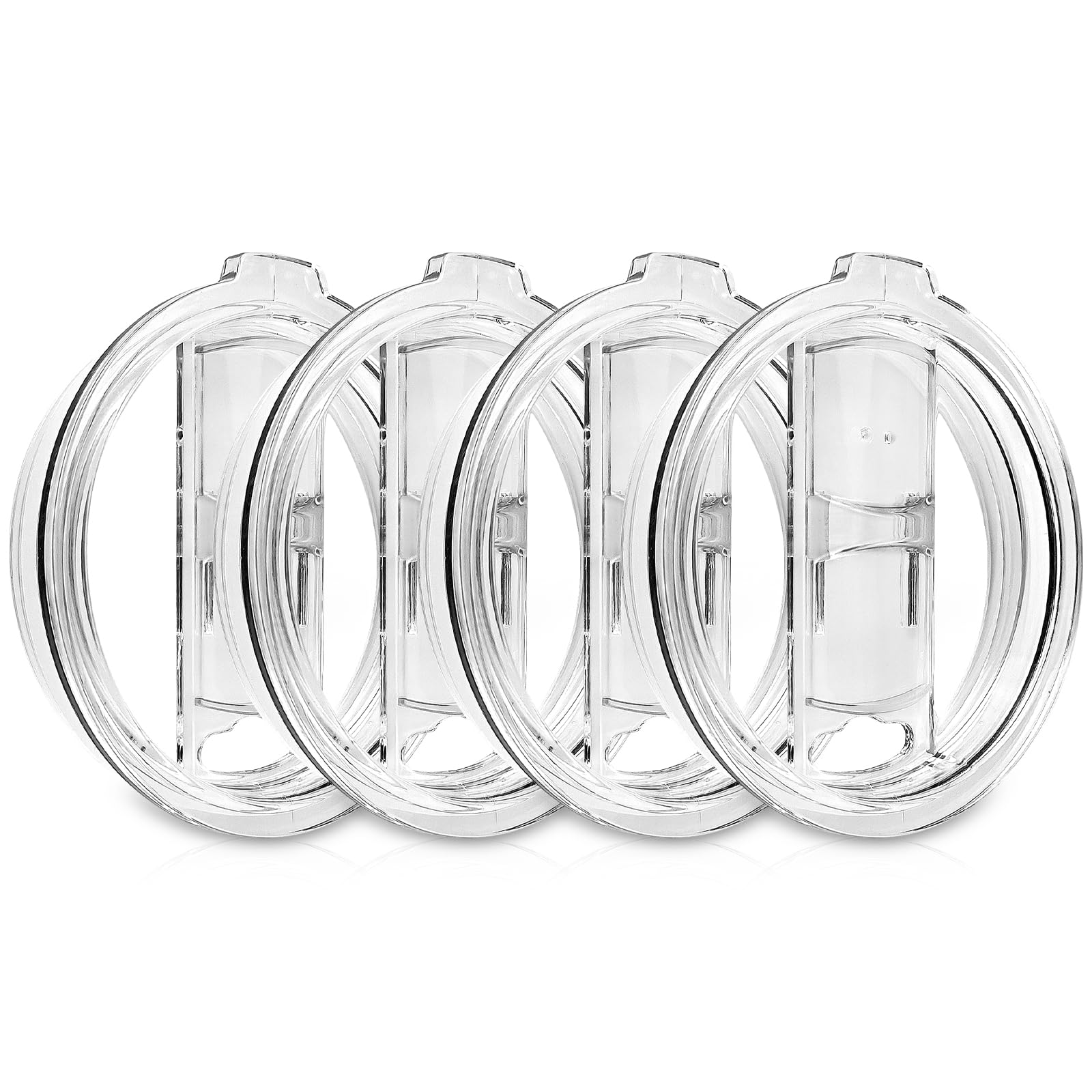 Amgkonp 4PACK Tumbler Replacement Lids 20oz,Spill proof Tumbler Lids for YETI Rambler,Old Style RTIC,SUNWILL and CIVAGO Coffee Tumble,BPA free