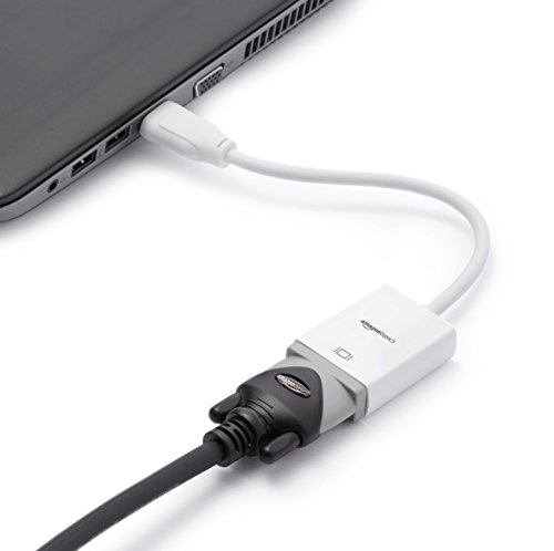 Amazon Basics Display Port to VGA Display Monitor Adapter, 1-Pack, White