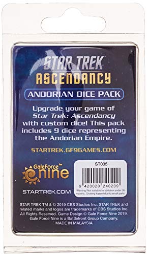 Gale Force Nine Star Trek: Ascendancy Expansion: Dice (x9) - Andorian
