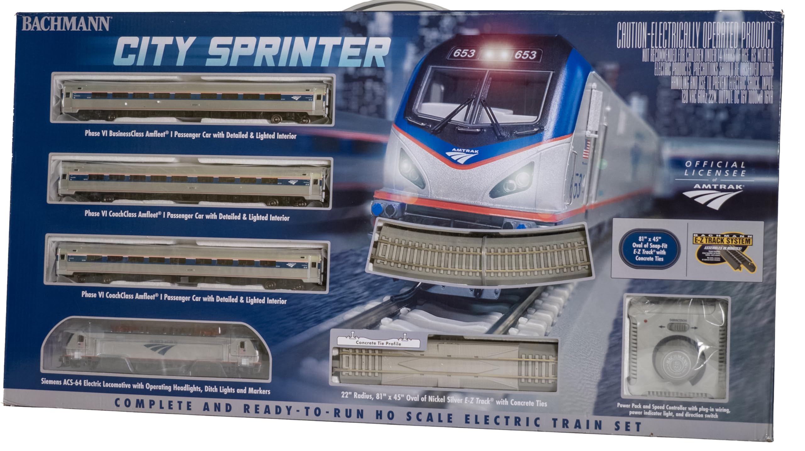 Bachmann Trains - AmtrakĀ® City Sprinter - Ready to Run Electric Train Set - HO Scale
