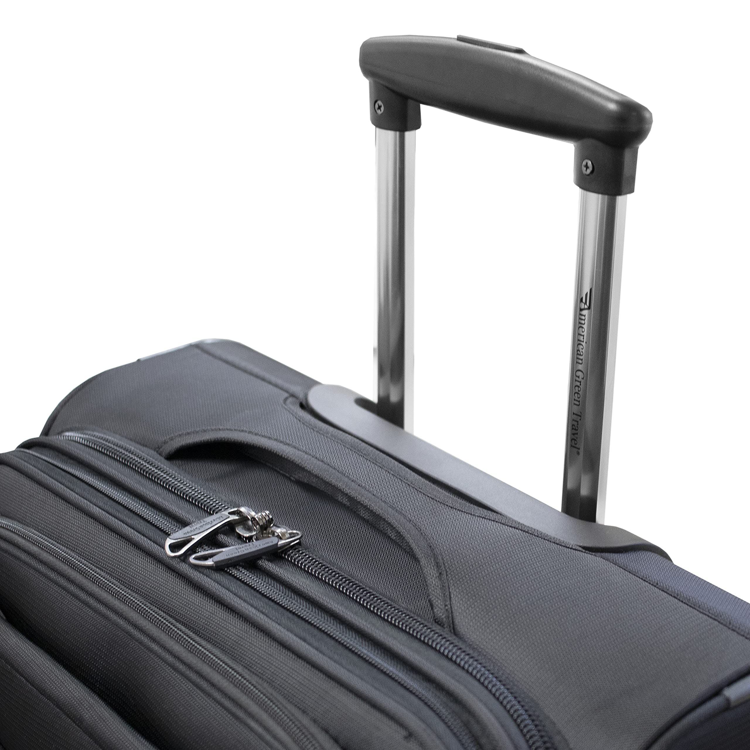 American Green Travel - Jefferson Rolling Laptop Bag with Spinner Wheels, Carry On Travel Briefcase, Work Computer Bag, Underseat Luggage, 17-Inch