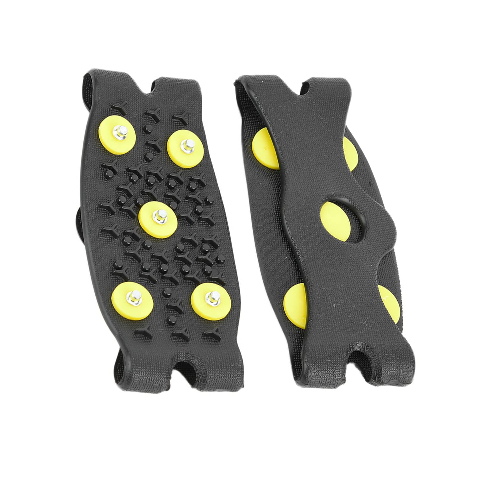 BAQE Snow Shoe Grips, Cold Resistant 5 Teeth Flexible Ice Traction Cleat for Skiing