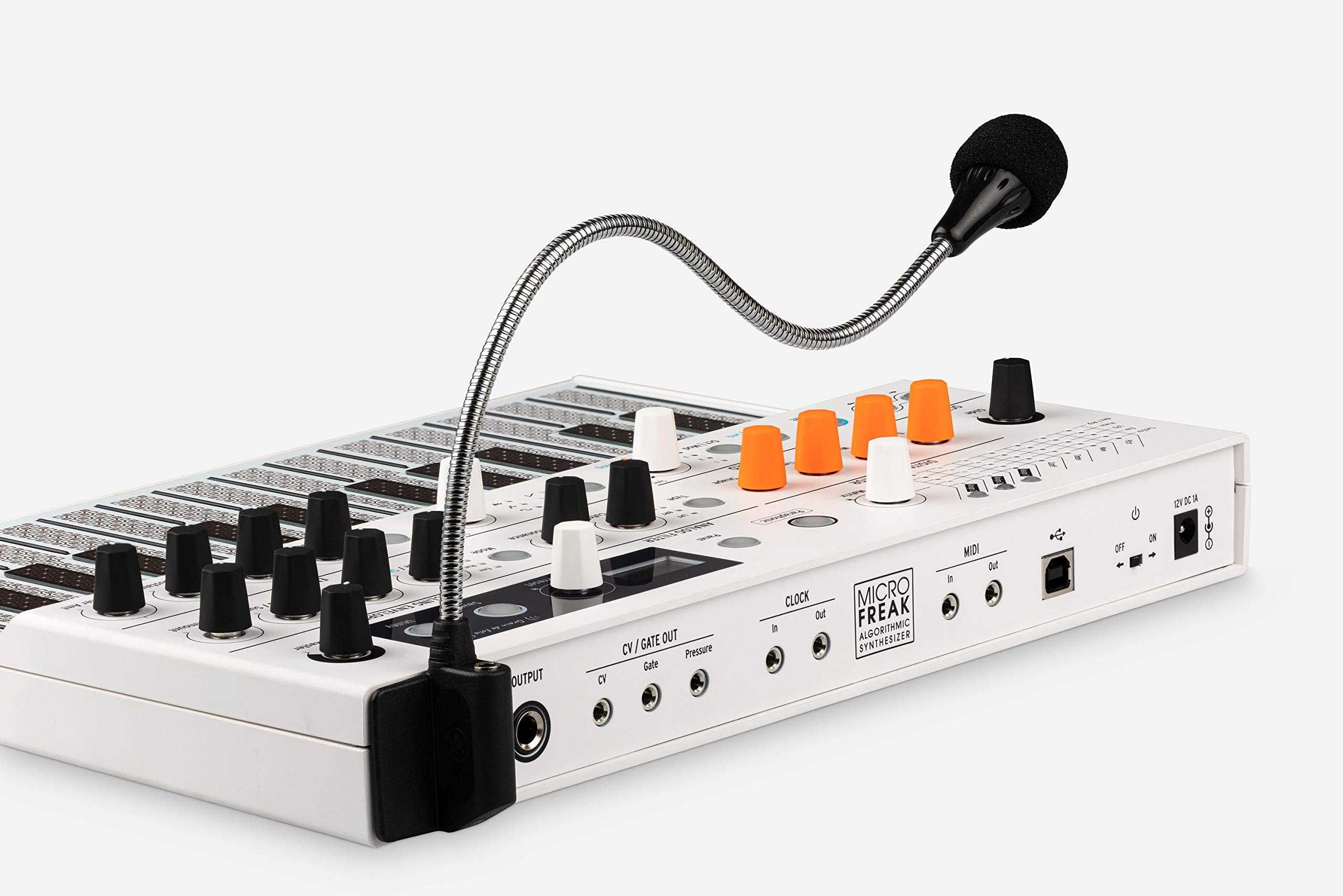 Arturia MicroFreak Vocoder Edition Hybrid Synthesizer 25-Key Paraphonic Hybrid Hardware Synth and Vocoder with Poly-aftertouch Flat Keyboard and Gravity Phone Holder and Pro Headphone Bundle