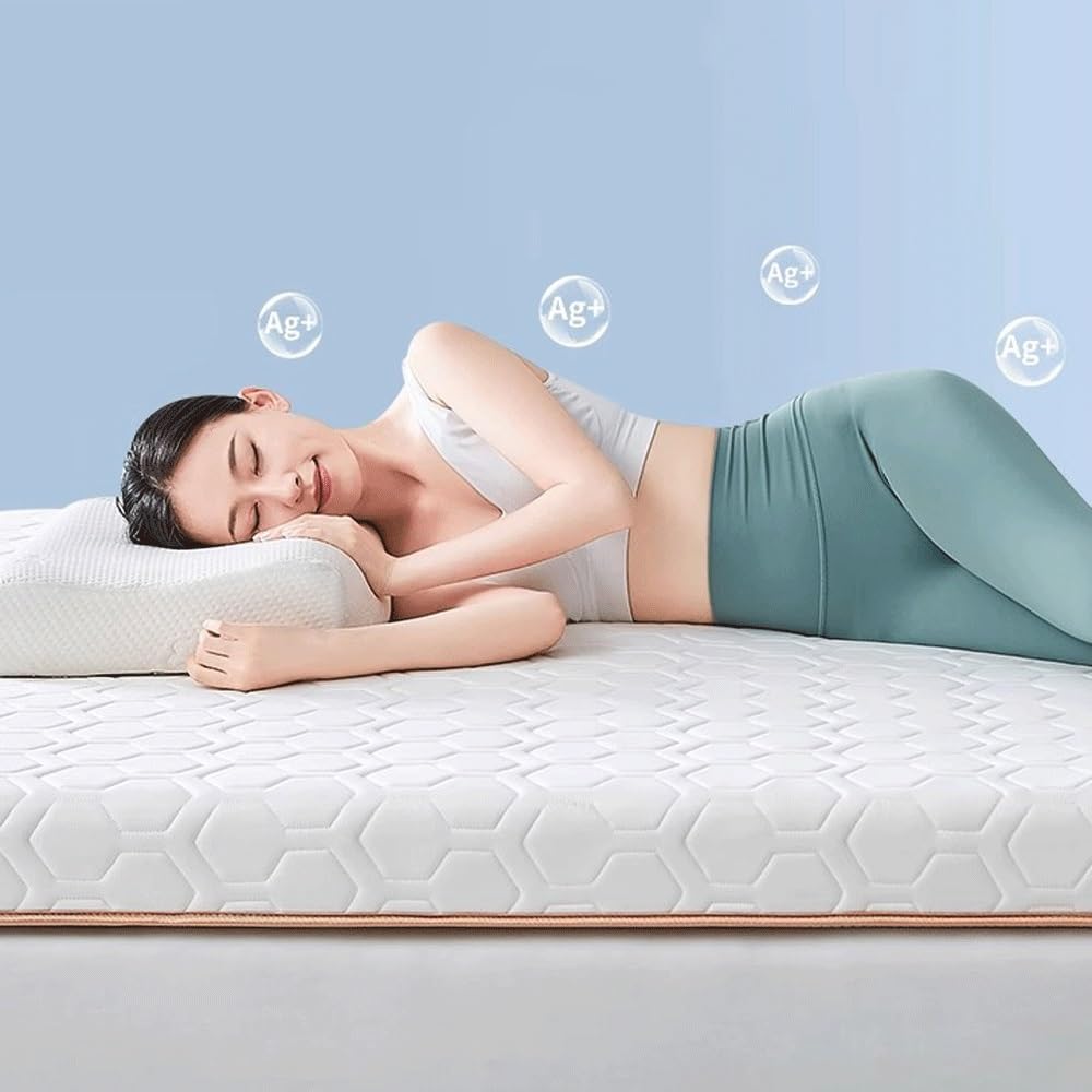 HhYyLr pallet bed Single Roll-up Mattress Breathable Tatami Memory Foam Mattress King Size Foldable Mattress Can Be Used in All Seasons (Color : Gray, Size : 180cm*200cm)