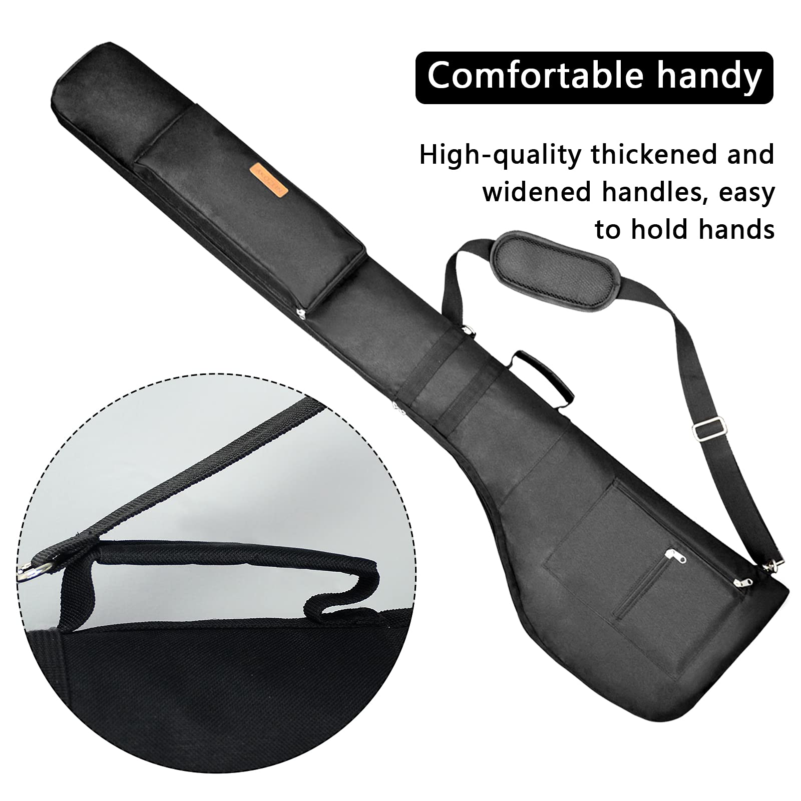 AKOZLIN Golf Carry Bag 8-10 Golf Clubs Lightweight Foldable Travel Sunday Golf Case with Strap Waterproof Sunday Bag