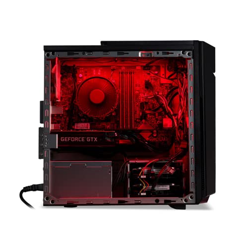 Acer Nitro 50 Gaming Desktop, Intel Core i5-12400F, NVIDIA GeForce GTX 1650, 32GB RAM, 512GB PCIe SSD + 1TB HDD, HDMI, RJ45, Wired KB & Mouse, Wi-Fi 6, Windows 11 Home, Black, (Nitro N50-640)