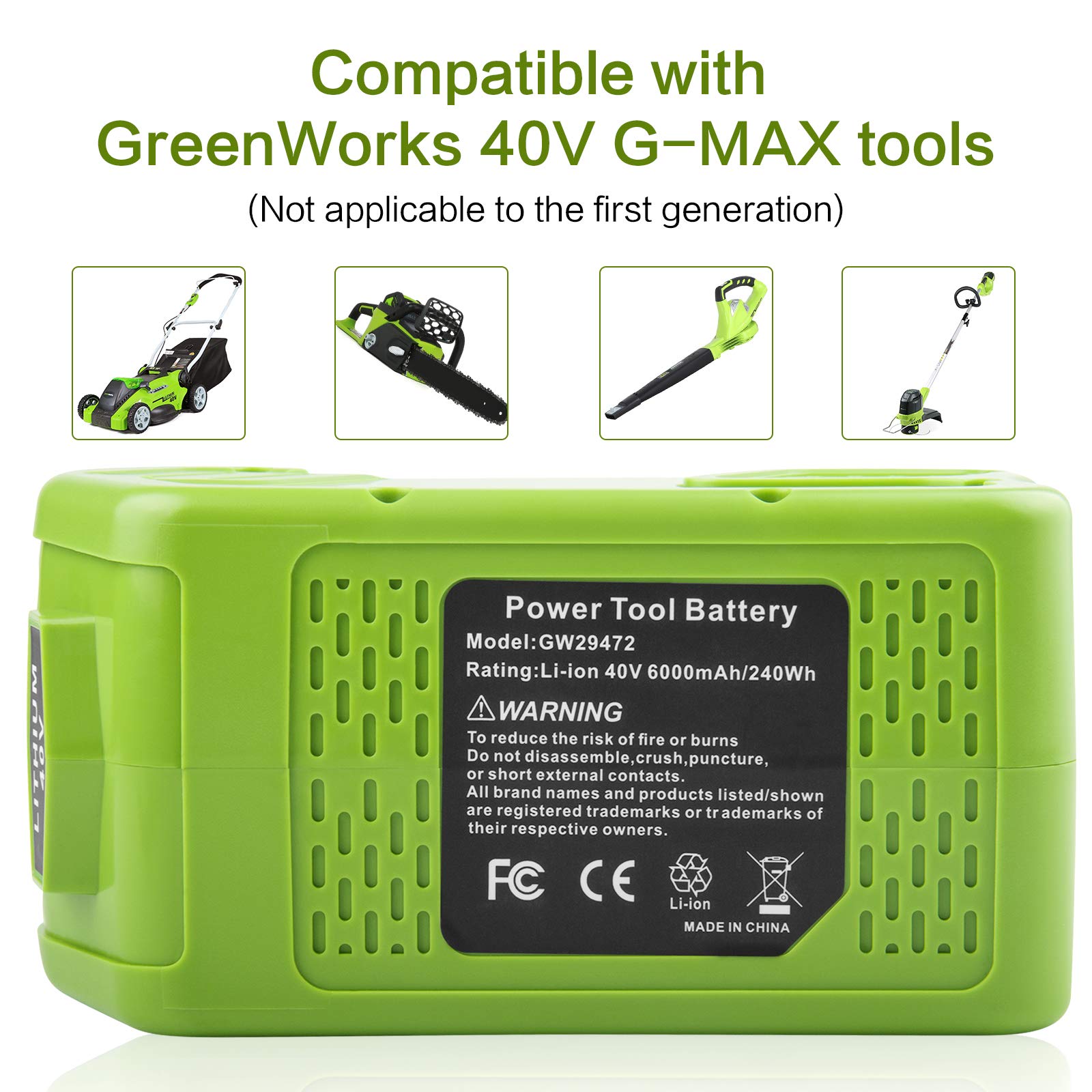 ARyee 5000mAh 18V BL1850 Replacement Battery LXT Lithium-Ion for BL1830 BL1840 BL1850B BL1860 Cordless Power Tools