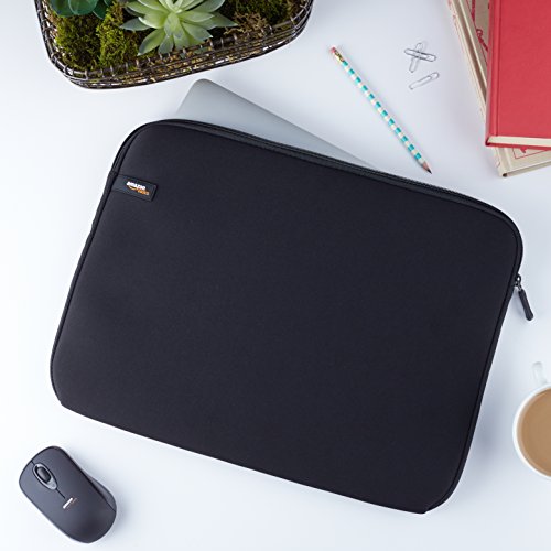 Amazon Basics 13.3-Inch Laptop Sleeve, Protective Case with Zipper - 10-Pack, Black