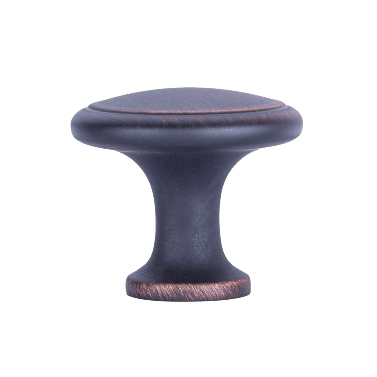 Amazon Basics Modern Top Ring Cabinet Knob, 1.16-inch Diameter, Oil Rubbed Bronze, 10-Pack