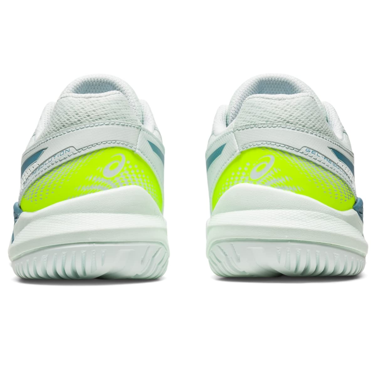 ASICS Kid's GEL-RESOLUTION 9 Grade School Tennis Shoes, 2, SOOTHING SEA/GRIS BLUE