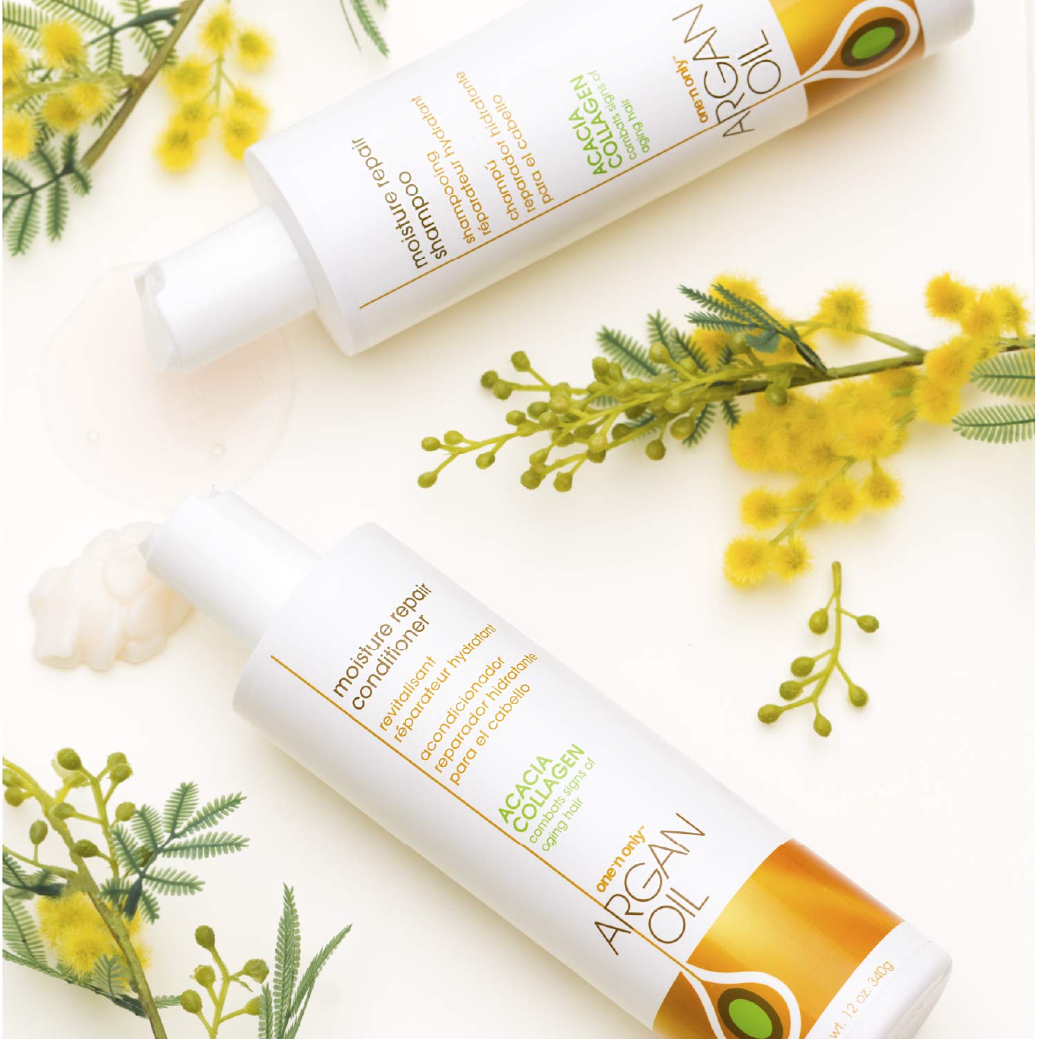 One 'n Only Argan Oil Moisture Repair Conditioner, Helps Detangle and Smooth Damaged Hair Cuticle to Improve Structure, Improves Shine and Manageability, 12 Fl. Oz