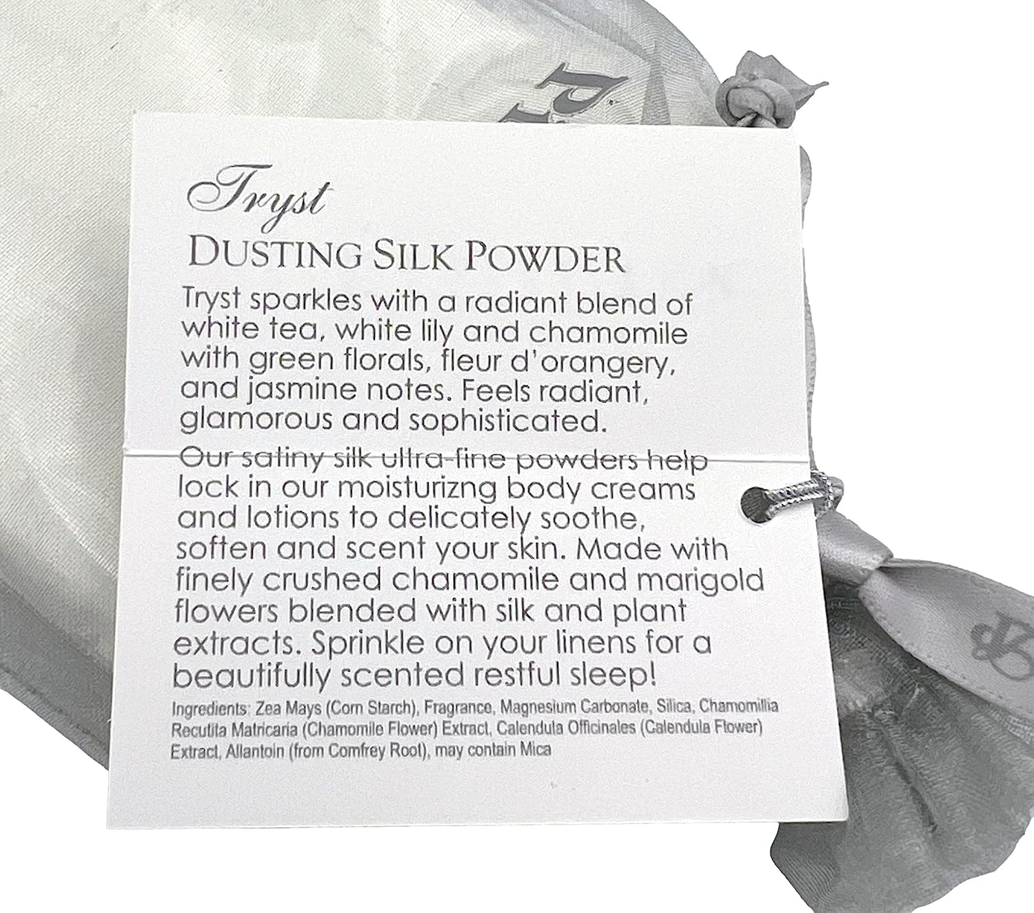 Lady Primrose Tryst Diamond Dusting Silk Pouch