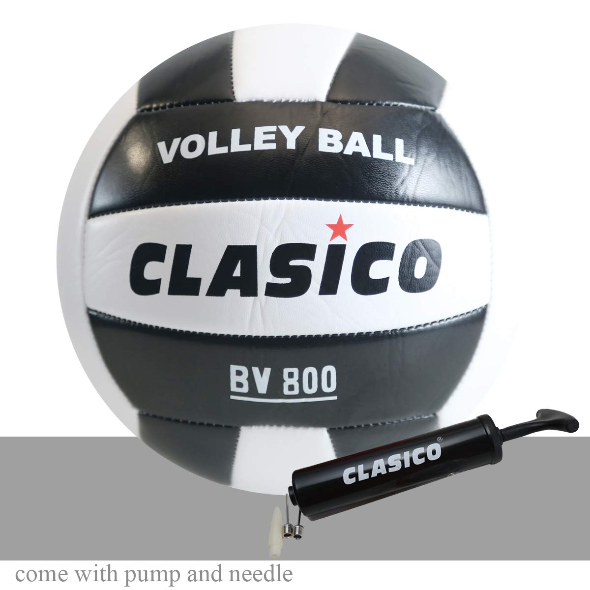 Actvivid Clasico Outdoor Beach Volleyball Gifts for Childs,Come with Pump and Needle (Black)
