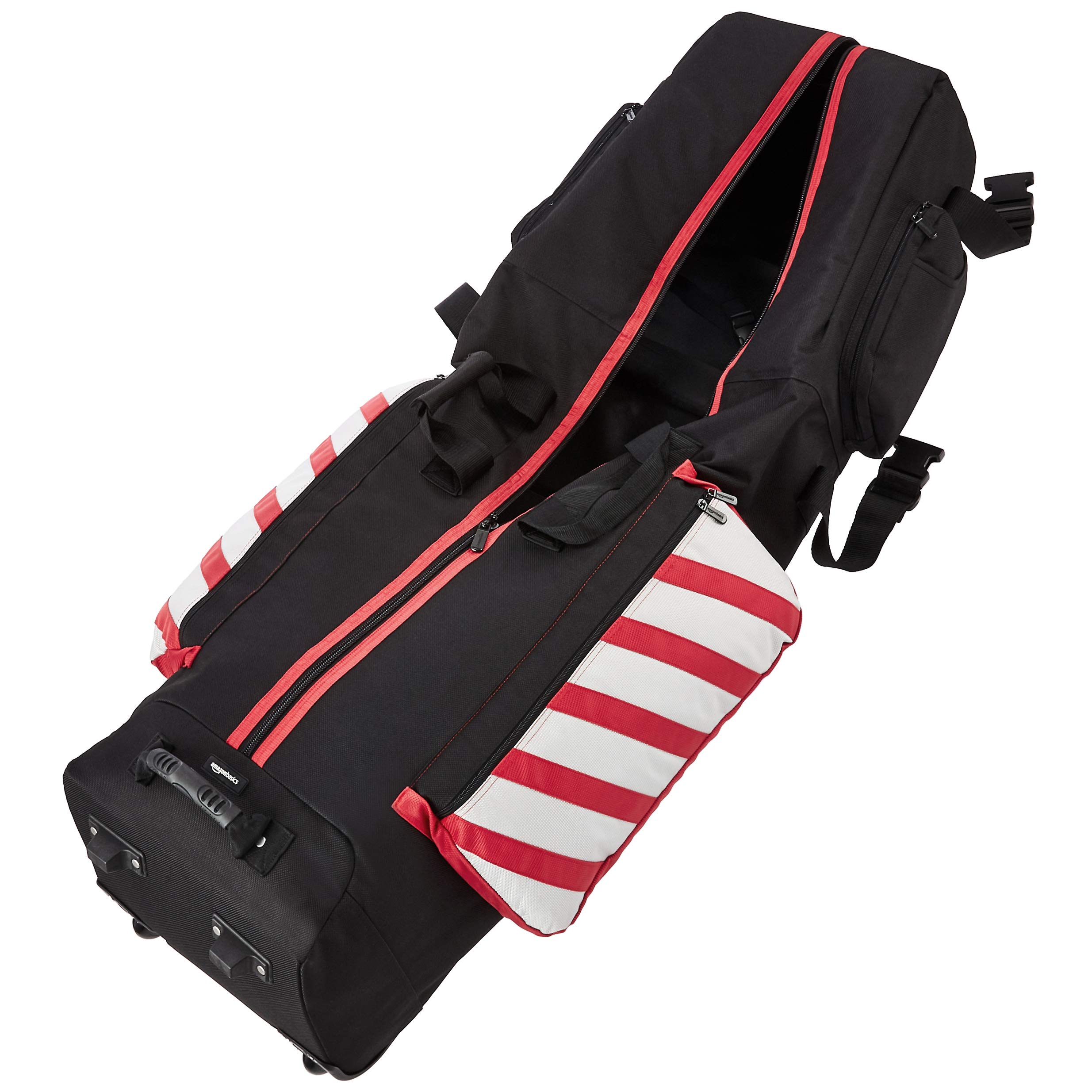 Amazon Basics Premium Soft-Sided Golf Travel Bag - Red