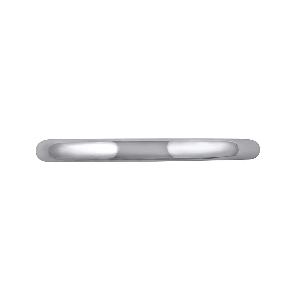 950 Platinum 2 mm Plain Wedding Band (Ring Size 9)