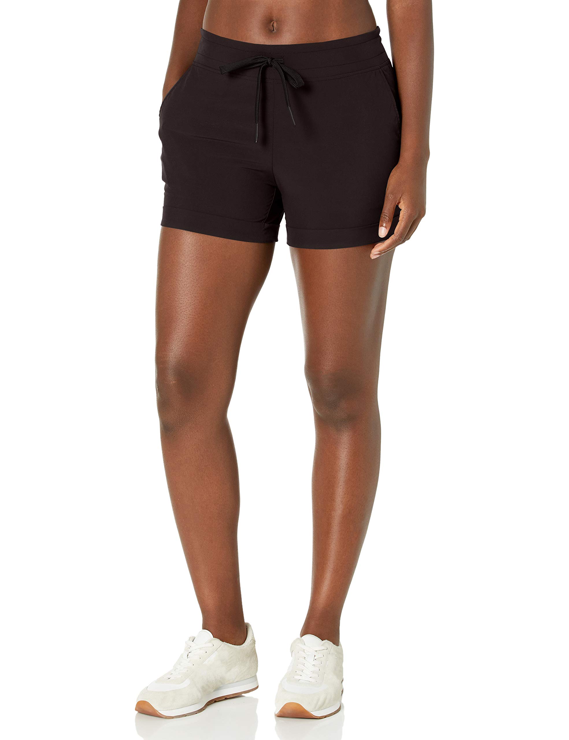 Andrew Marc Women's Commuter Active Short, Black, Large
