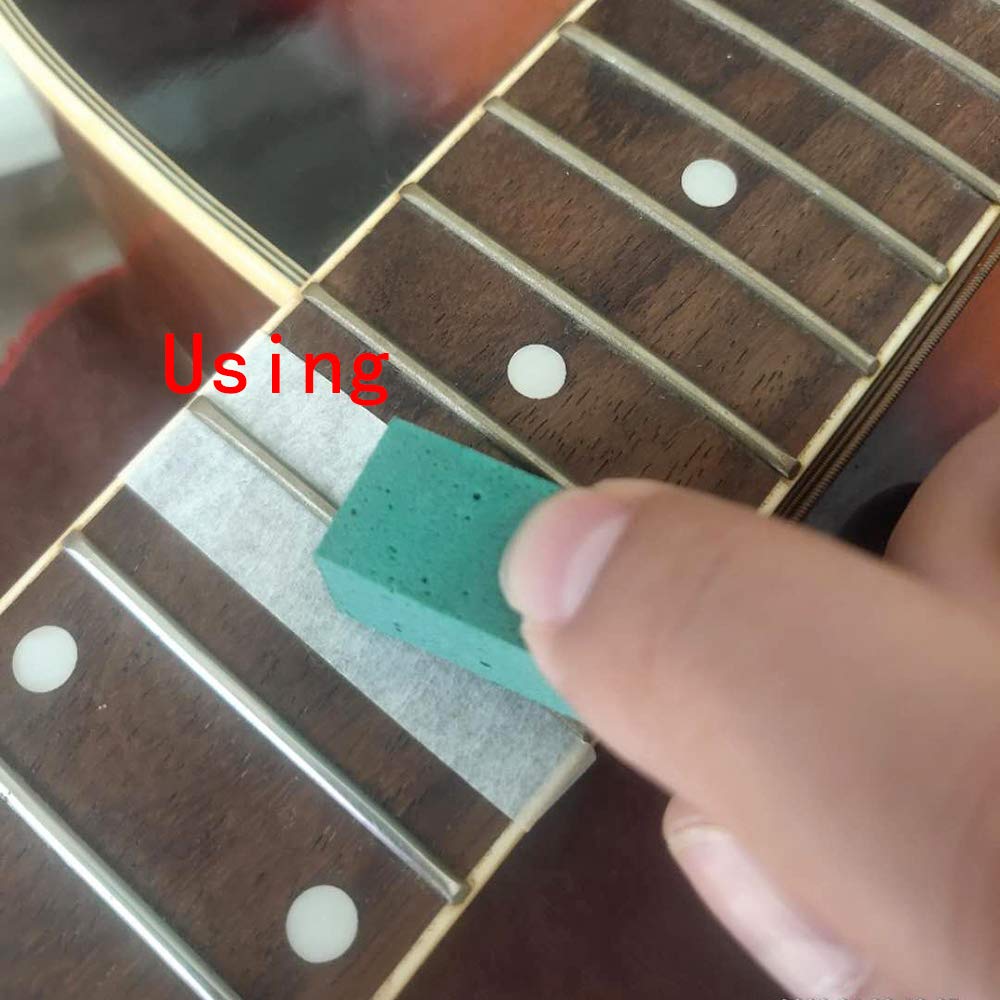 Baroque Fret Erasers for Guitar, Suitable for Guitar Strings & Fret Polishing Abrasive, Fret Erasers Kit, Set of 5,High-Quality Luthier Tools Guitar(180&400&1000&1500&2000Grit)