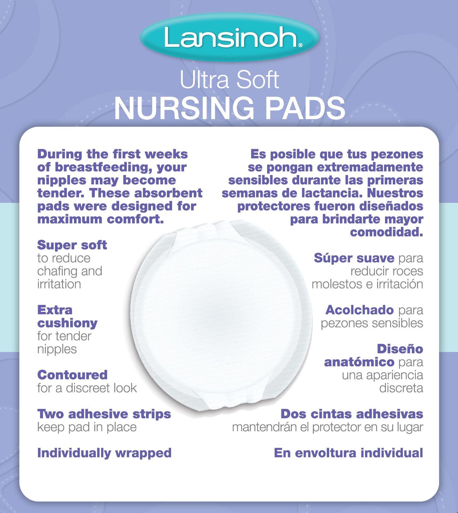 Lansinoh Nursing Pads, Pack of 36 Ultra Soft Disposable Breast Pads