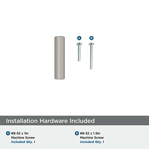 Amerock | Cabinet Knob | Sterling Nickel | 1-15/16 inch (49 mm) Length | Bar Pulls | 10 Pack | Drawer Knob | Cabinet Hardware