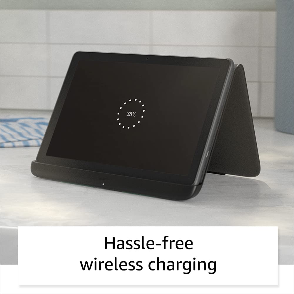 Amazon Fire HD 10 Plus tablet, 10.1" 1080p Full HD display, 64 GB, Slate + Made for Amazon, Wireless Charging Dock