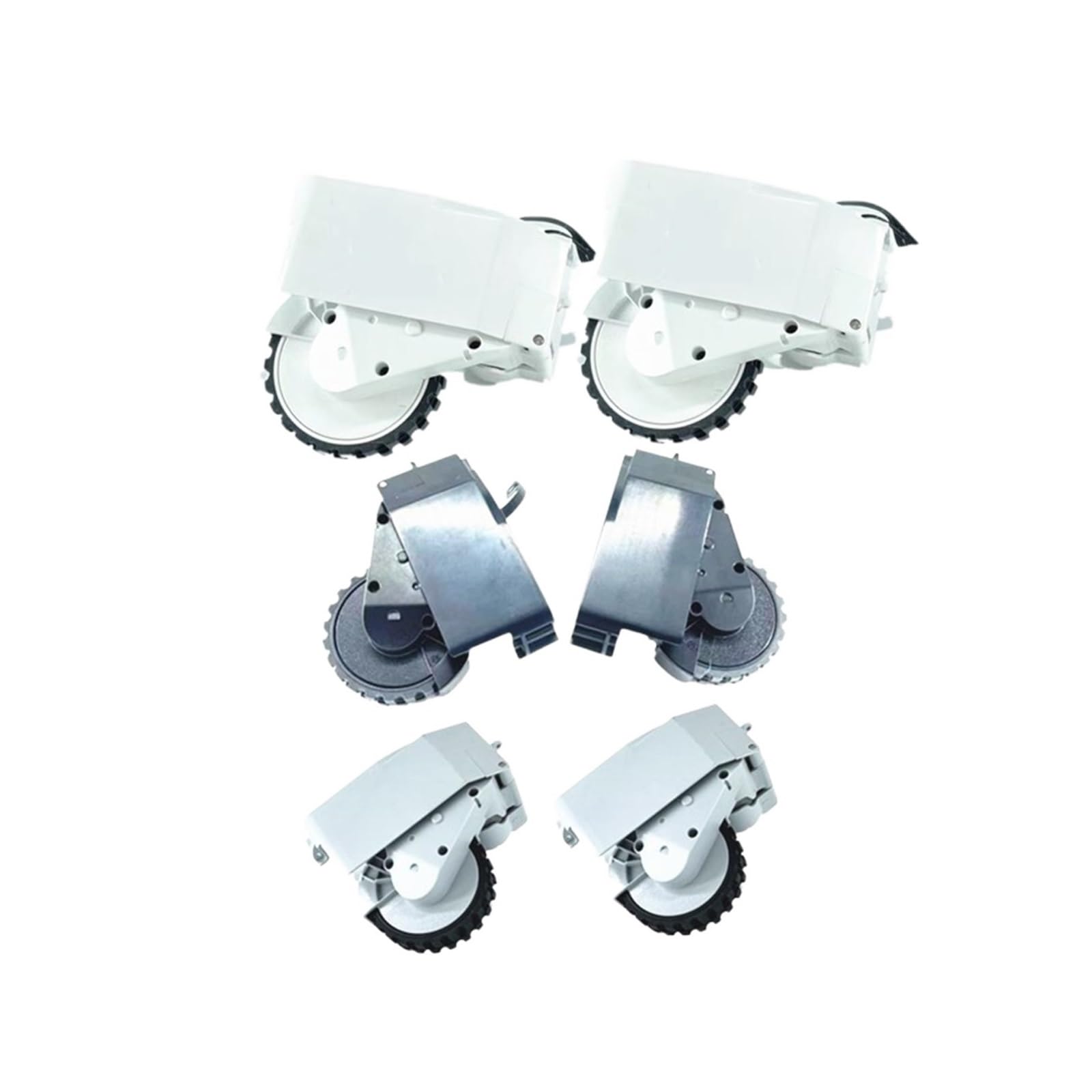 Traveling Wheel Module,Right And Left Spare Parts Wheel, .Compatible For Proscenic. M7 Pro M8 Pro Wheel Motor Vacuum Cleaner (Color : Black L R)