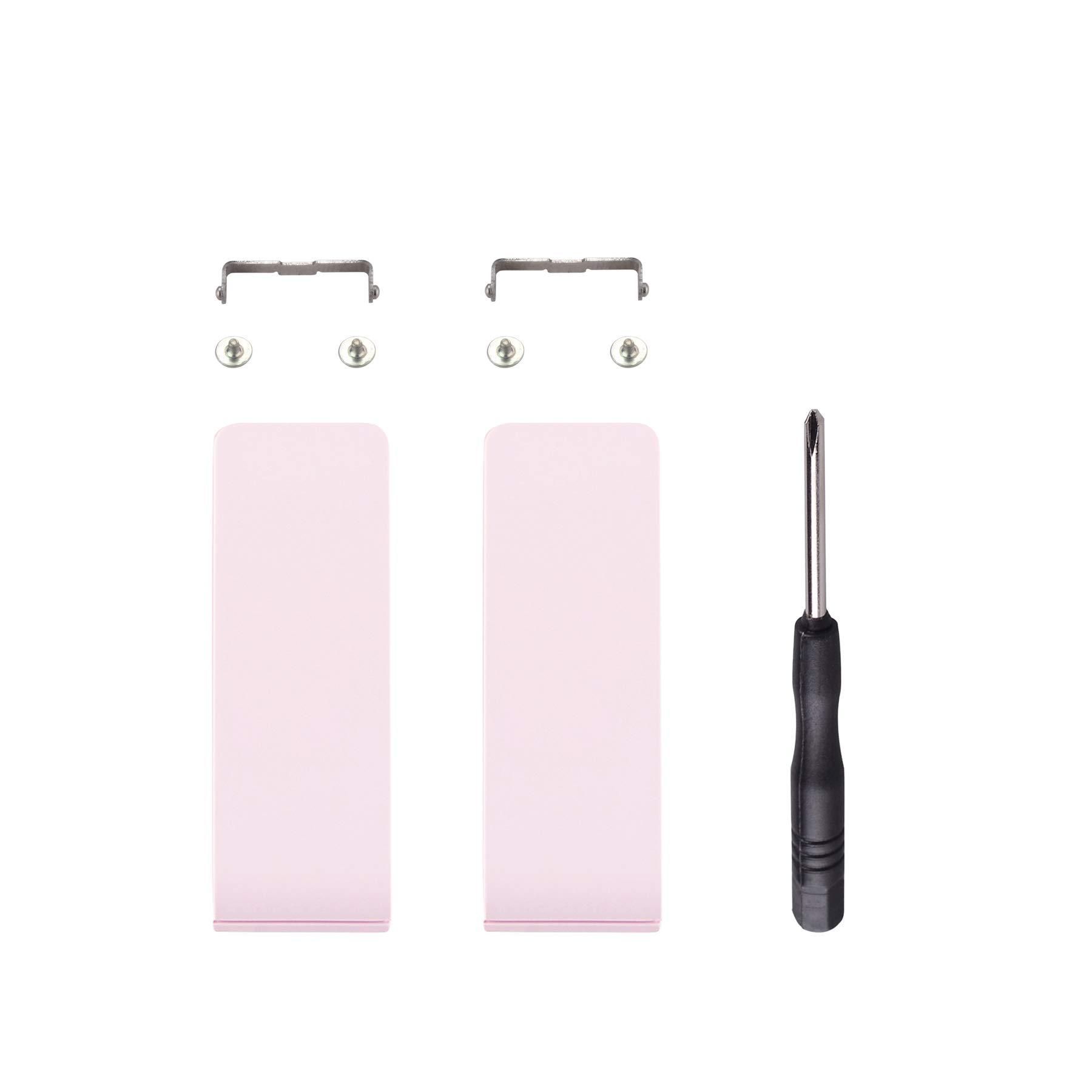 eXtremeRate 2 Set of Cherry Blossoms Pink Replacement Kickstand for Nintendo Switch Console, Back Bracket Holder Kick Stand for Nintendo Switch - Console NOT Included