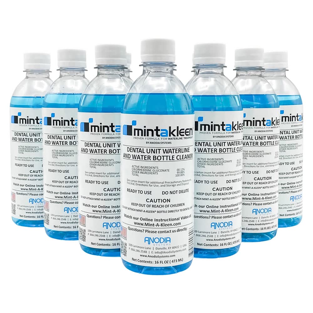 MINTAKLEEN Mint-A-Kleen® 10 PACK Dental Unit Waterline Cleaner Ten 16 oz Bottles (40 Treatments)