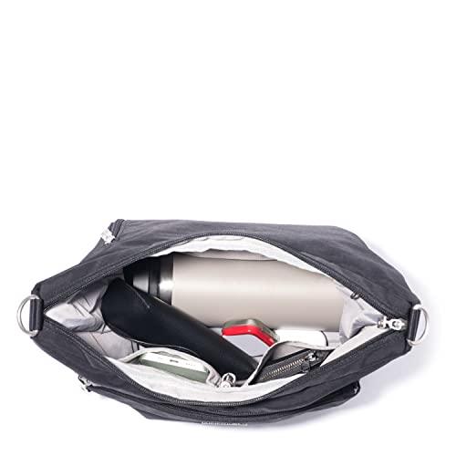 Baggallini Womens Expandable Modern Pocket Large Hobo, Black/Black