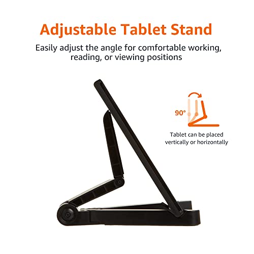 Amazon Basics Adjustable Tablet Holder Portable Stand - Black
