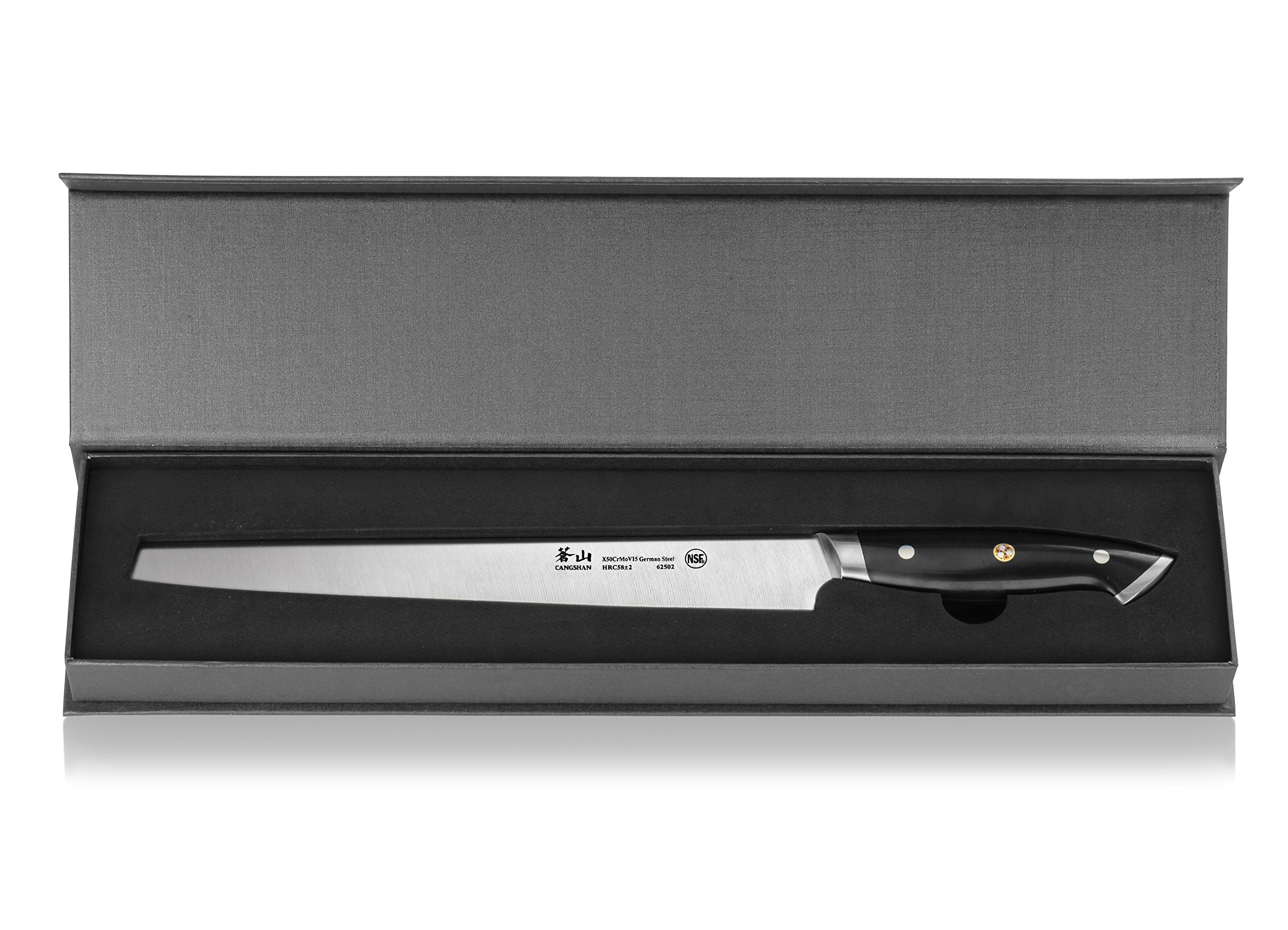 Cangshan Z Series 62502 German Steel Forged Bread Knife, 10.25-Inch