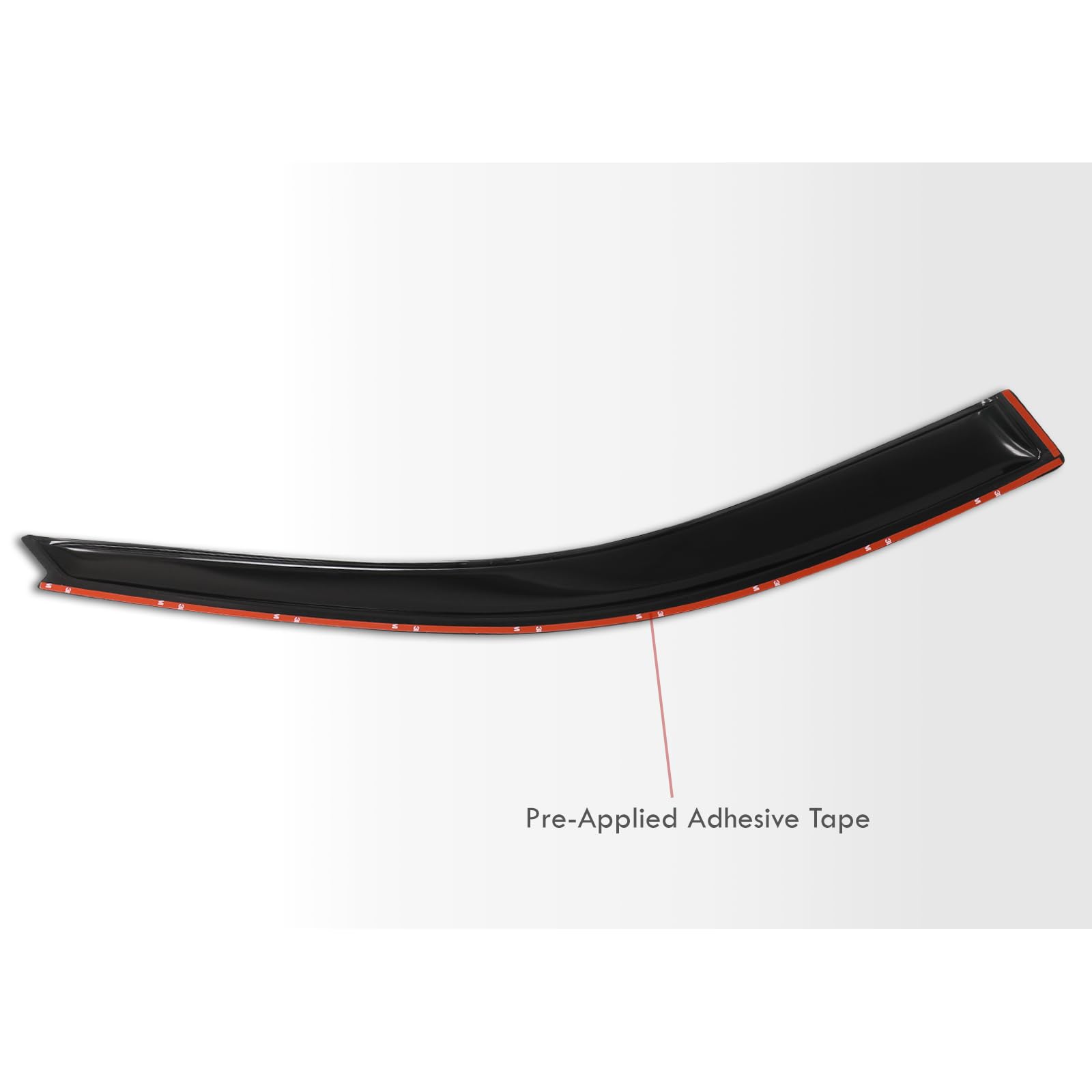 AJP Distributors Tape-On Window Visors Rain Guard Shade Vent Sun Wind Deflector Shield Compatible/Replacement for Silverado Sierra Regular Cab 2007 2008 2009 2010 2011 2012 2013 07 08 09 10 11 12 13