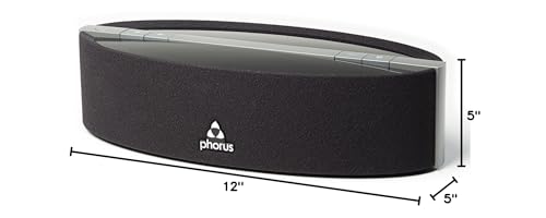 phorus PS5 Speaker - 24 bit / 192 kHz Hi-Res Music Streamer with Spotify, AirPlay, Windows Streaming, Bluetooth AptX, and Play-Fi