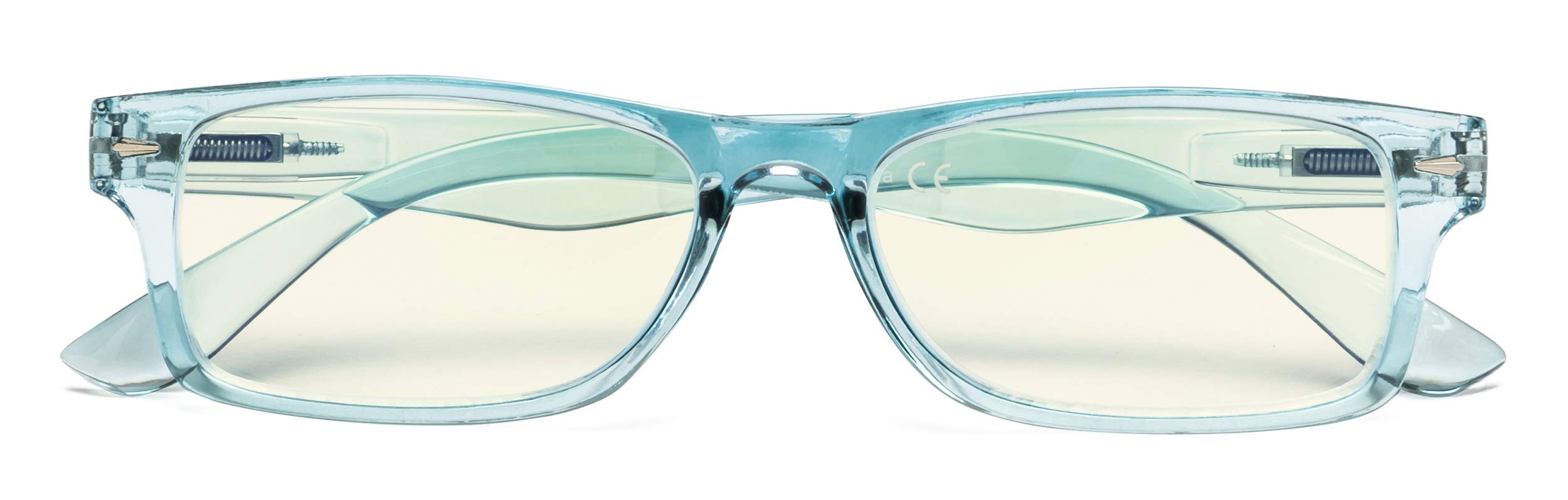 Anti Blue Rays UV Protection,Ladies Computer Reading Glasses(Blue) +1.75