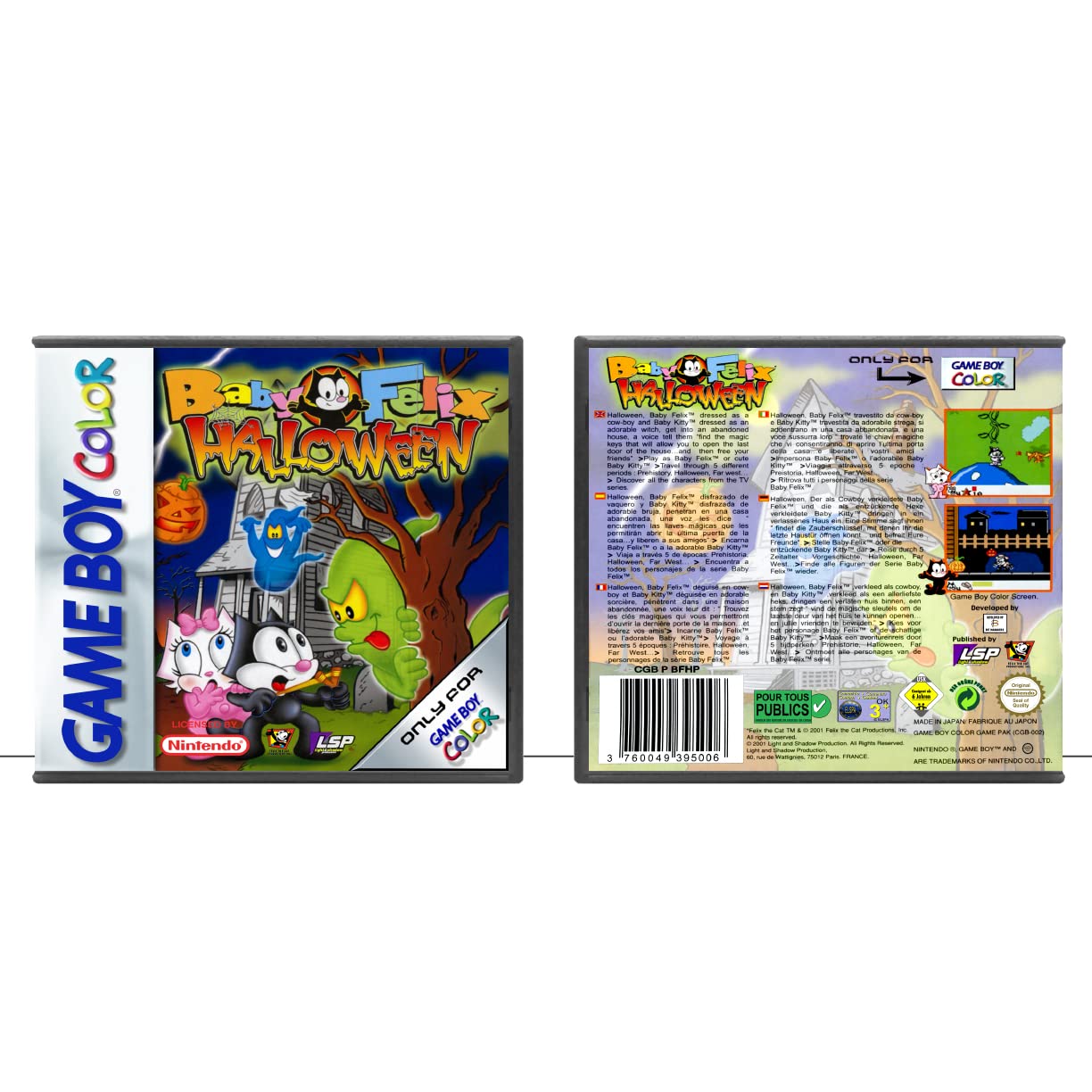 Baby Felix Halloween | (GBC) Game Boy Color - Game Case Only - No Game