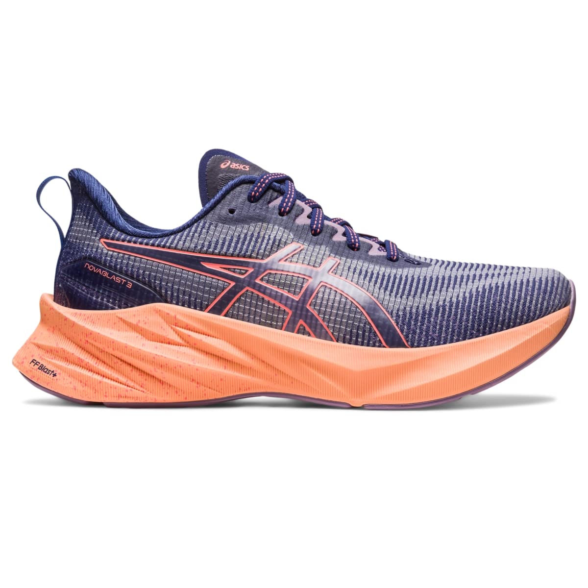 ASICS Women's NOVABLAST 3 Running Shoes, 7.5, GLOW YELLOW/WHITE