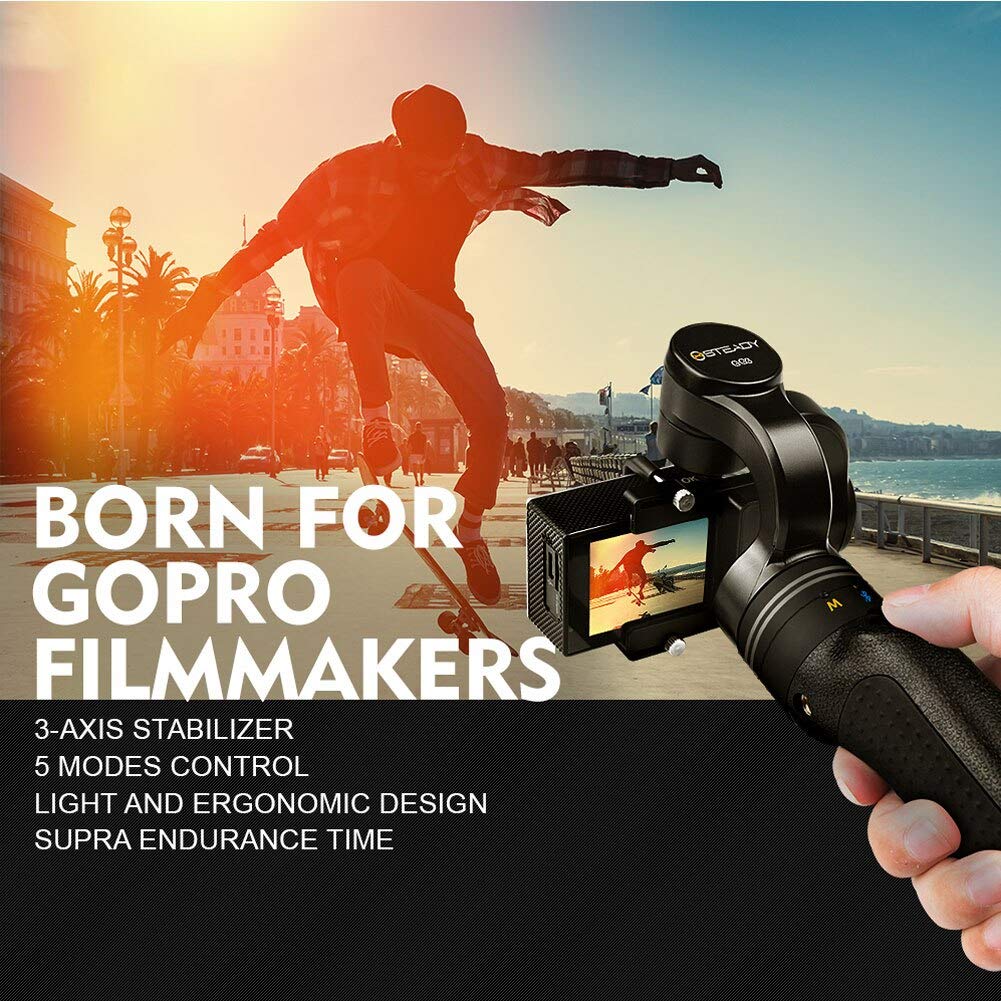 Anti Shake Flexible Outdoor Holder Action Camera Accessories Rechargeable Handheld Gimbal Stabilizer Portable for