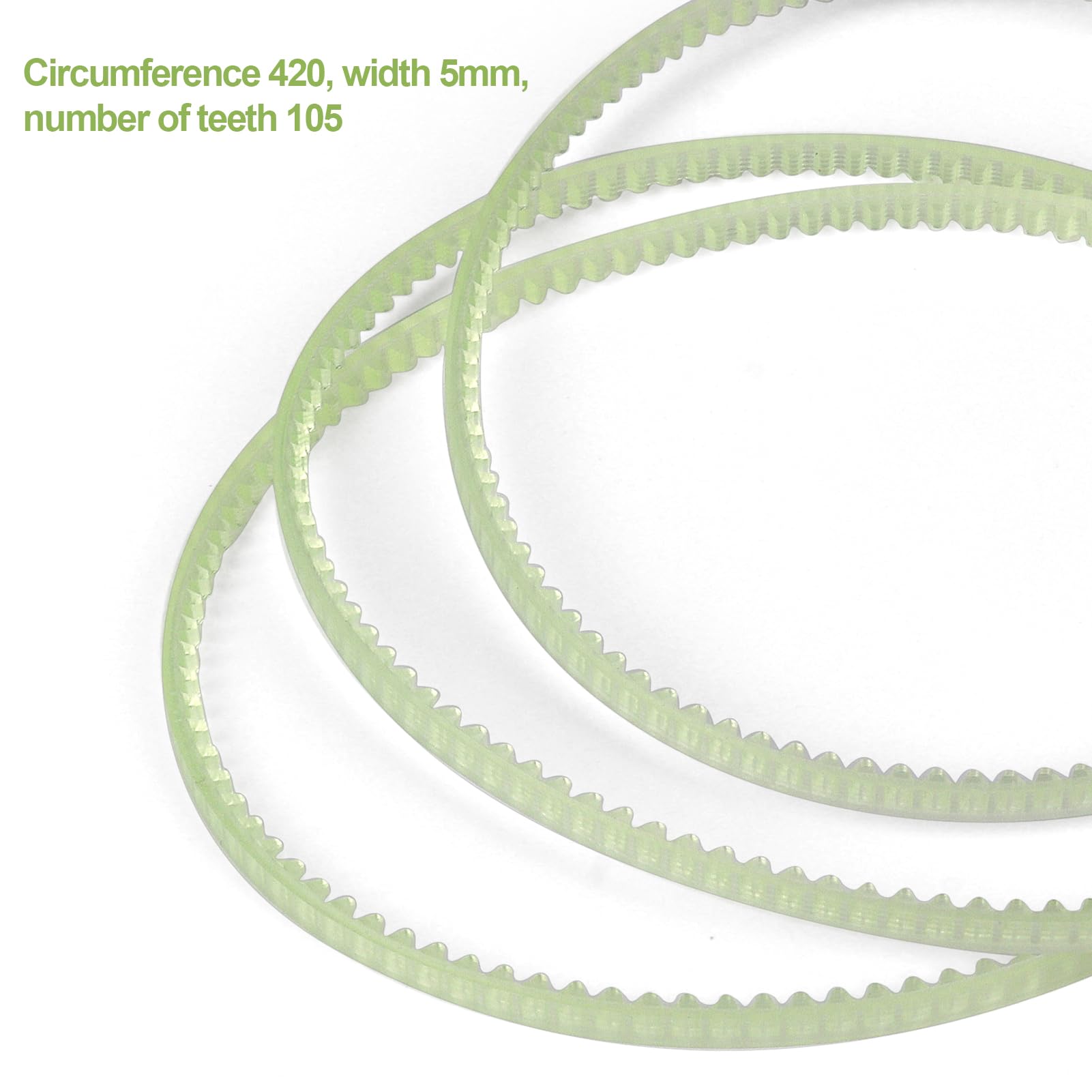ICZW 20pcs Gear Belt Tooth Belt Spare Part for FR-900 FRM-900 Series Continuous Bag Sealing Machine (420mm)